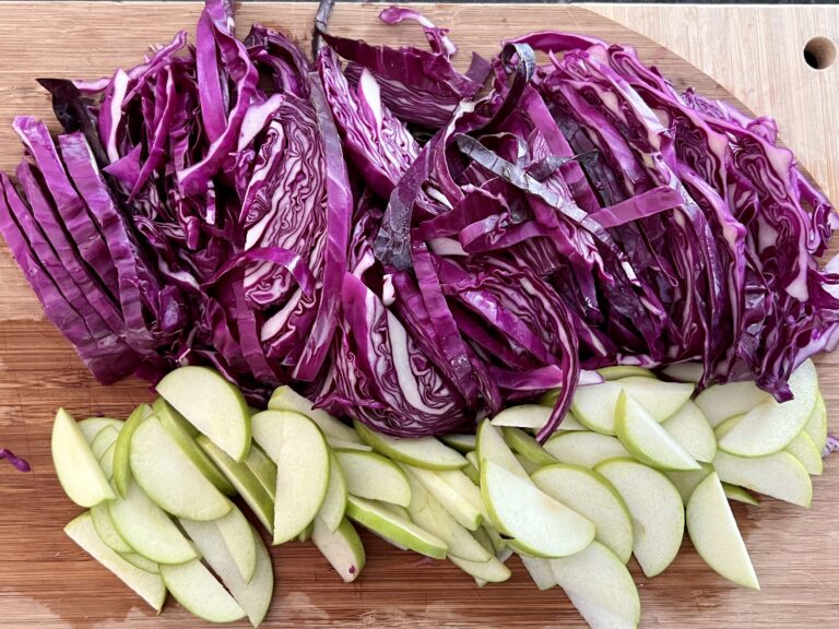 German Red Cabbage with Apples (Blaukraut) - Side Dishes