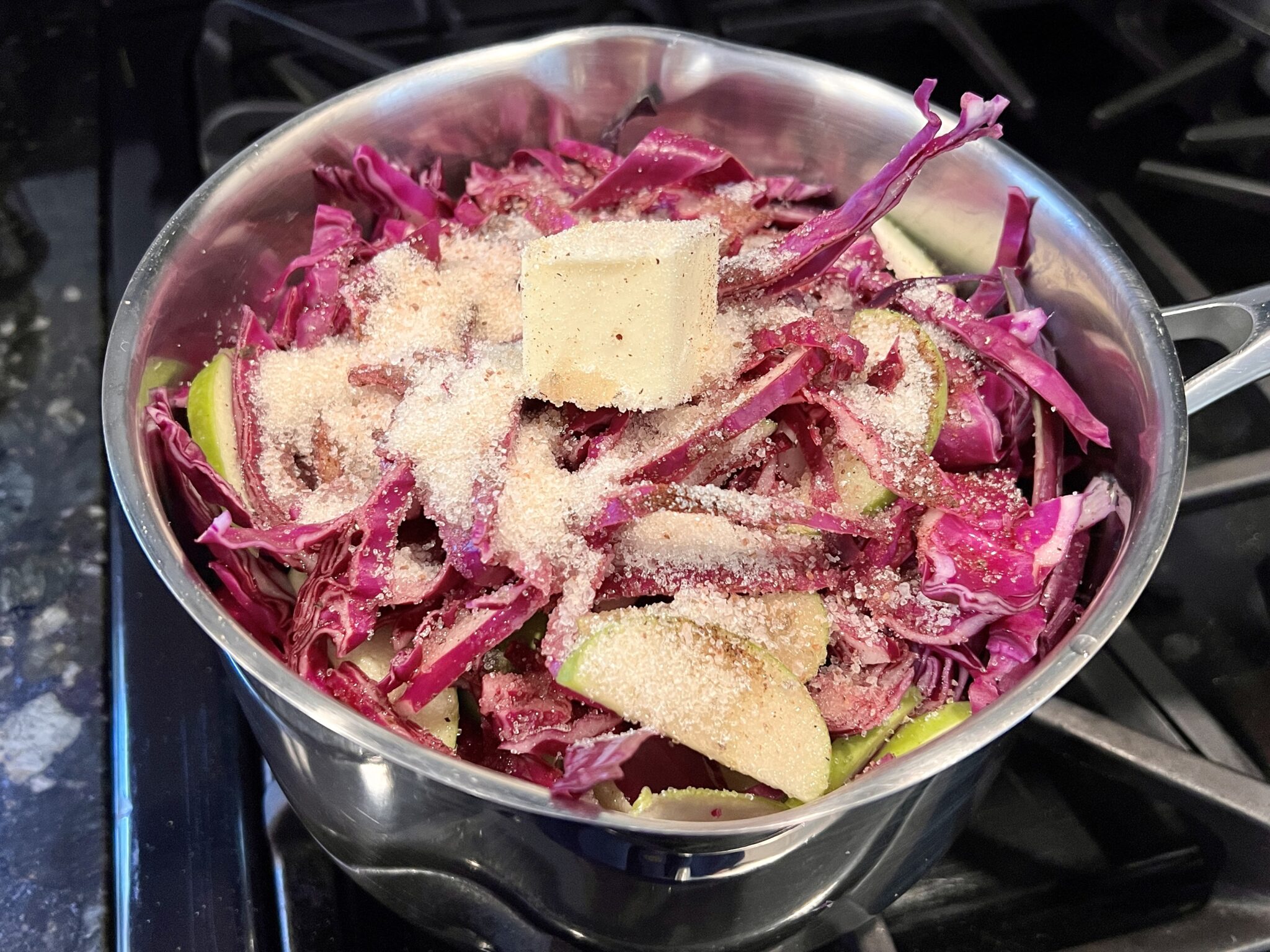 German Red Cabbage with Apples (Blaukraut) - Side Dishes